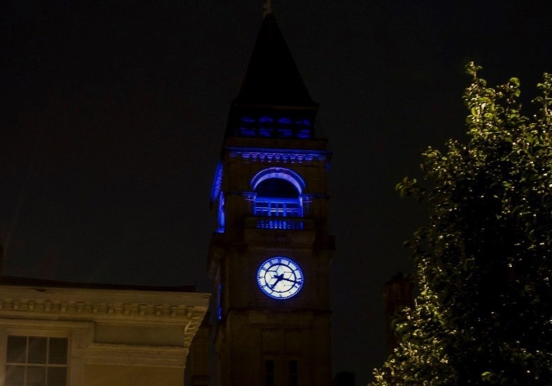 Wakefield Council lights up Clock Tower to celebrate NHS’ 75th birthday ...